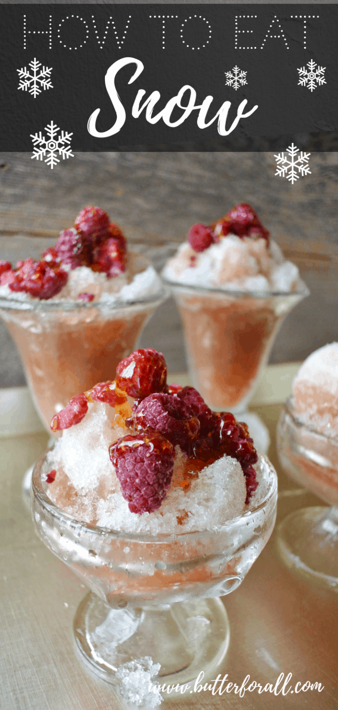 How To Eat Snow – Honey Berry Snow Treat • Butter For All