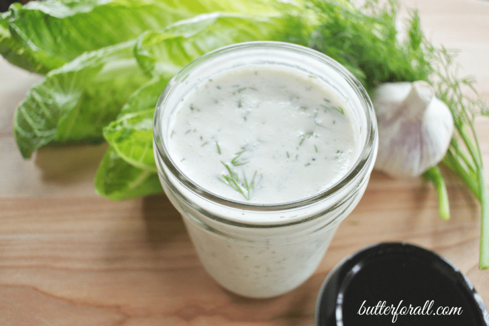 Creamy Garlic Dill Dressing for Salad, Chicken, or Fish • Butter For All