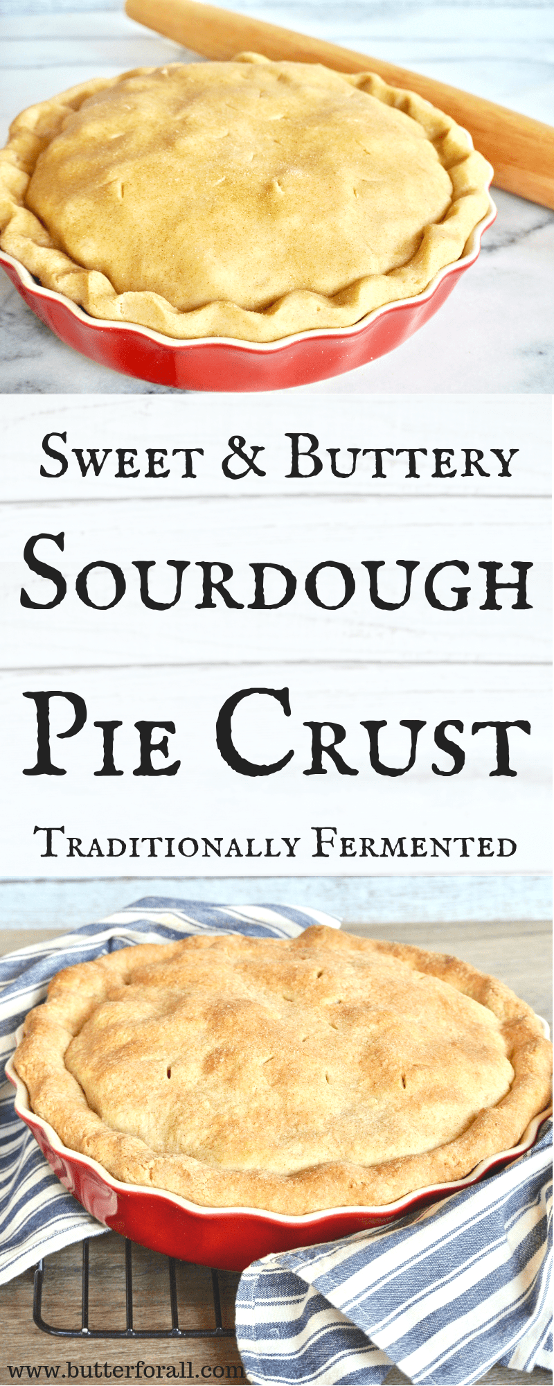 Sweet and Buttery Sourdough Pie Crust – Traditionally Fermented for a ...