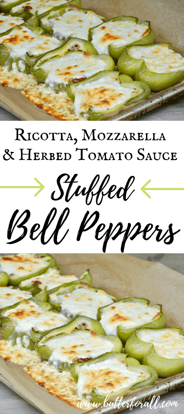 Ricotta, Mozzarella, and Herbed Tomato Sauce Stuffed Bell Peppers – Low ...